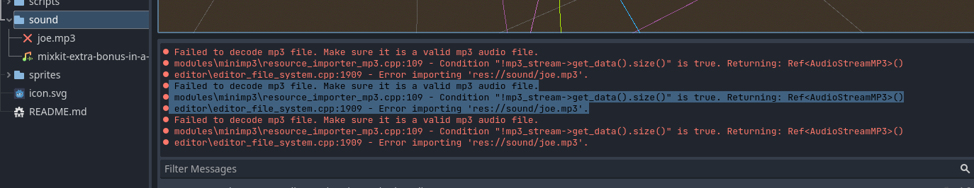 Can't import mp3: resource_importer_mp3 condition is true · Issue ...