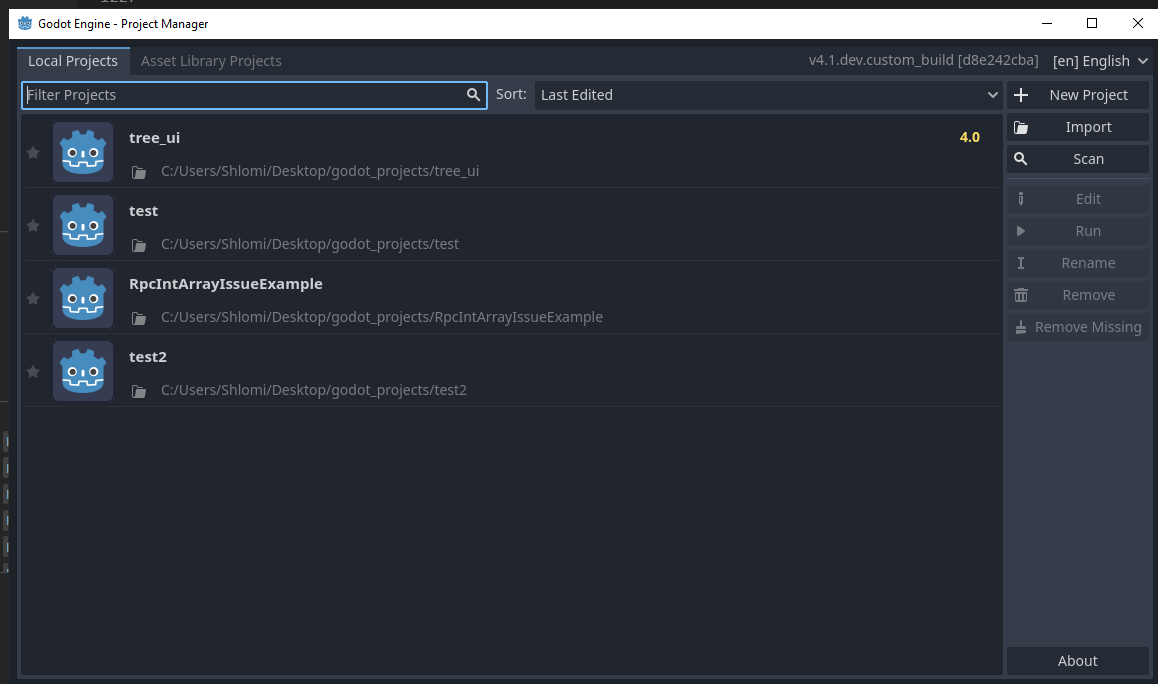 Show the last state of the editor (as screenshot) in the Project Manager instead of the default ...
