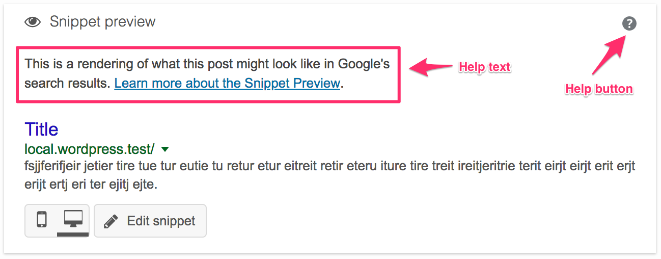 Implement help text in react snippet editor · Issue #481 · Yoast/yoast-components · GitHub