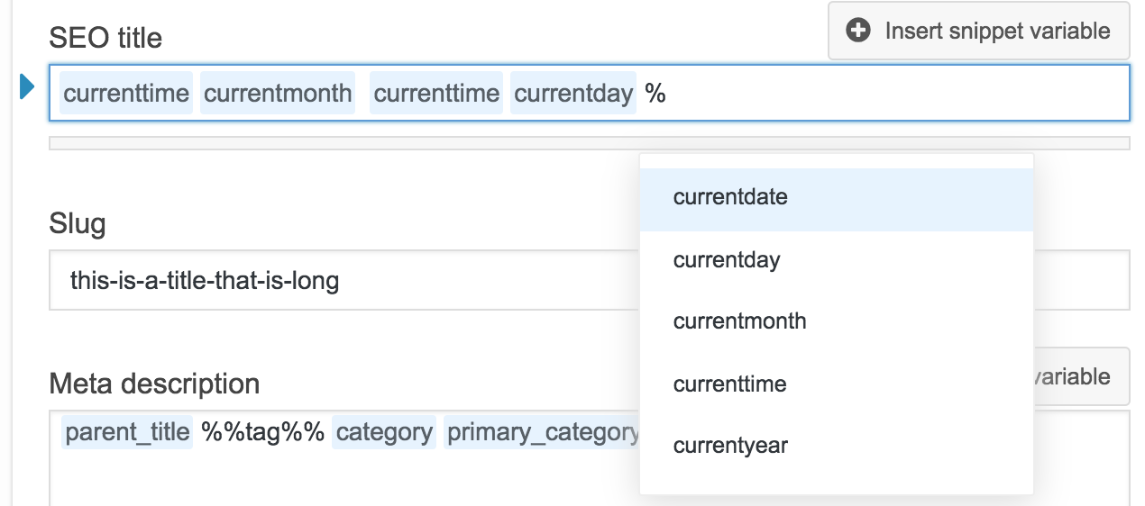 Make replacevar suggestions more discoverable · Issue #586 · Yoast/yoast-components · GitHub