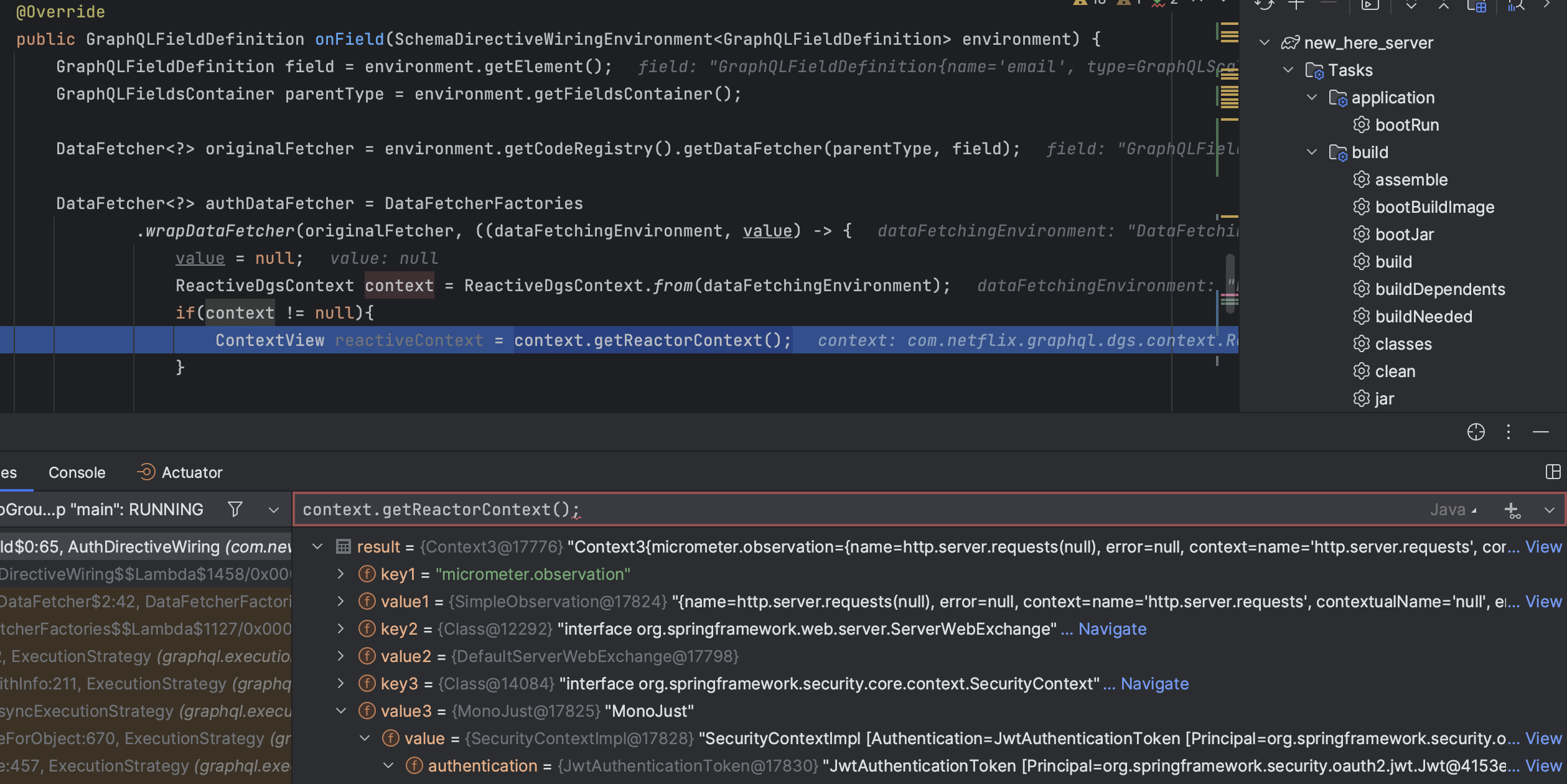 feature: Integration with WebFlux ReactiveSecurityContextHolder · Issue #375 · Netflix/dgs ...