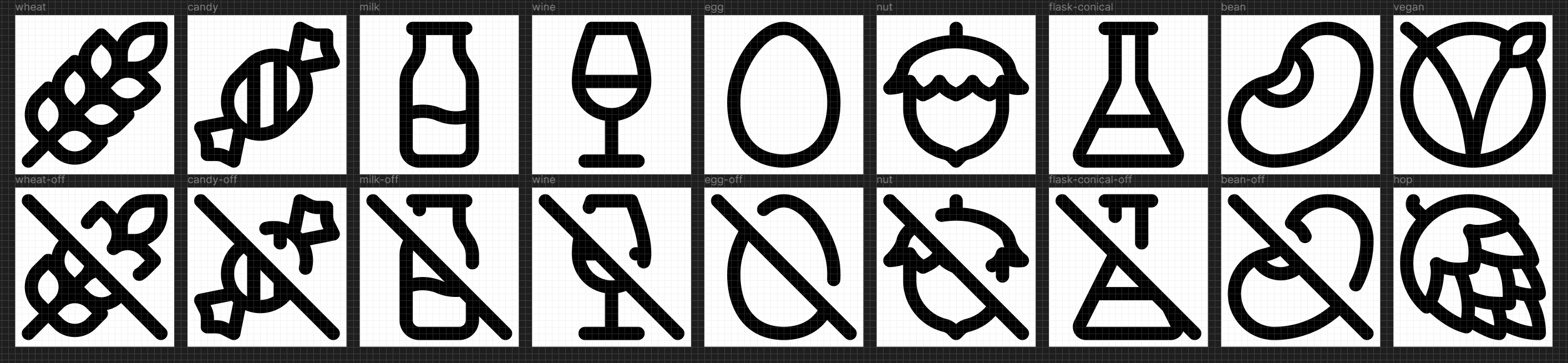 Icon Request Vegan Gluten Free Sugar Free Alcohol Free · Issue 859 · Lucide Iconslucide 