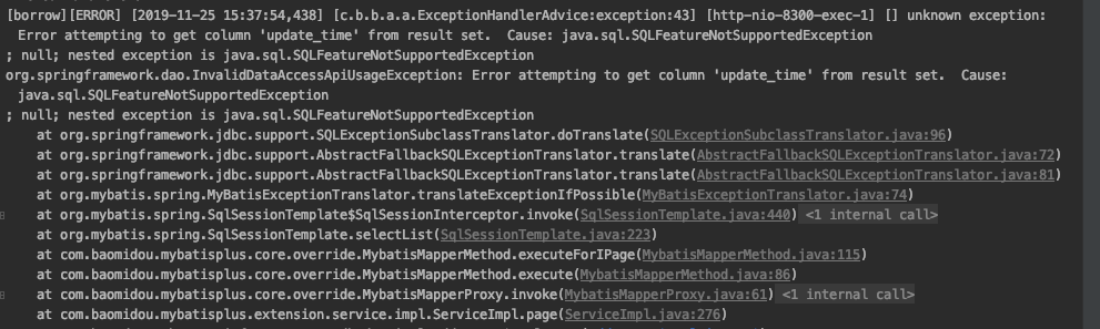 mybatis-plus 3.2.0 对LocalDateTime的支持， 报错java.sql.SQLFeatureNotSupportedException · Issue #1864 ...