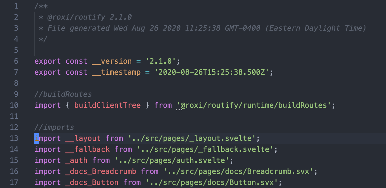 Missing root __layout import after upgrade to 2.x · Issue #260 · roxiness/routify · GitHub