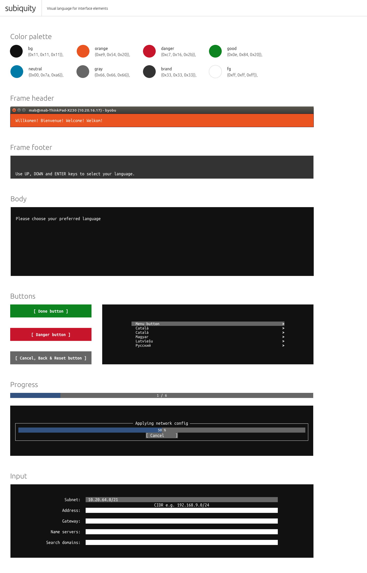 Define visual language for text interface elements · Issue #112 ...