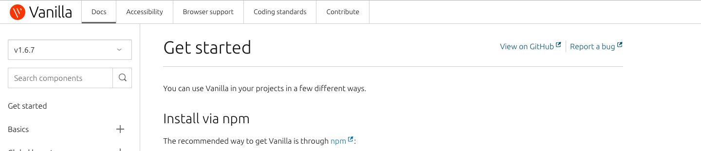 Create docs homepage template for Vanilla · Issue #222 · canonical ...