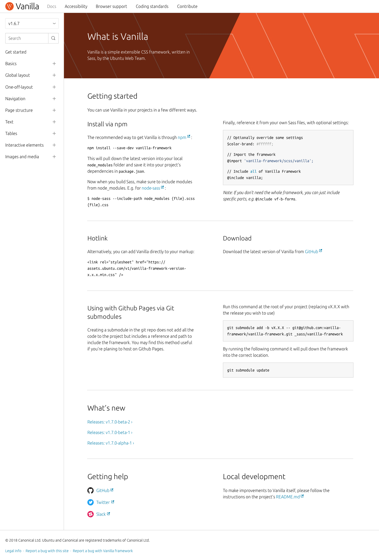 Create docs homepage template for Vanilla · Issue #222 · canonical ...
