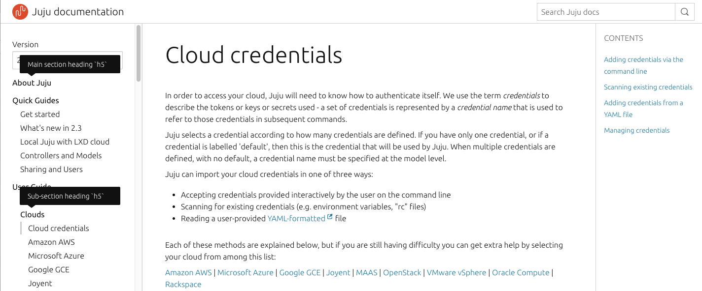 Two levels of headers in Table of Contents · Issue #250 · canonical ...