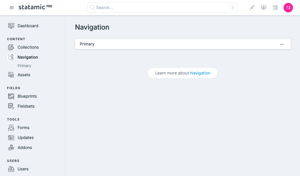 The "Create Navigation" button does not appear even with the right permissions · Issue #3985 ...