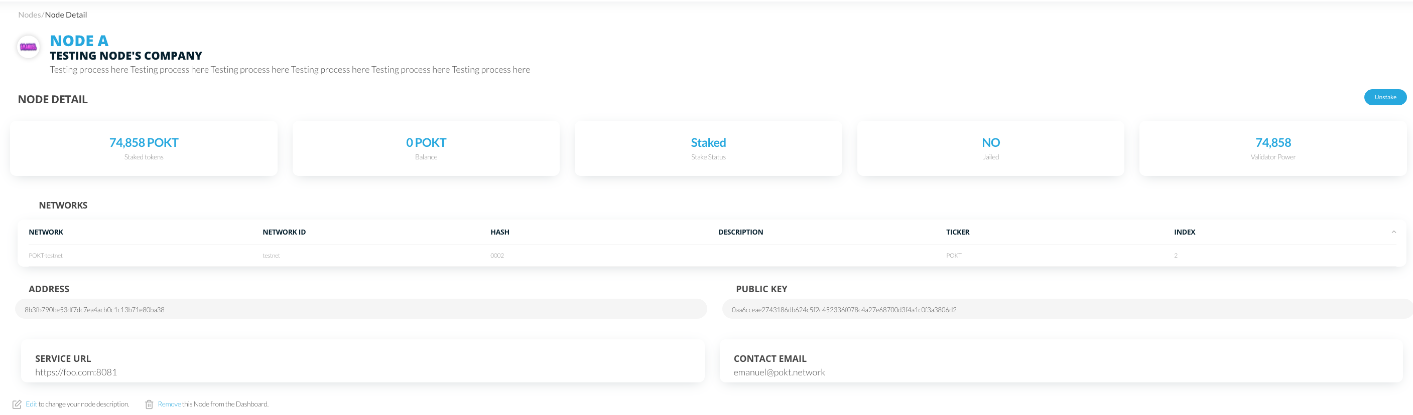 Node Unstaking Is Not Working · Issue 472 · Pokt Networkpocket Dashboard · Github 