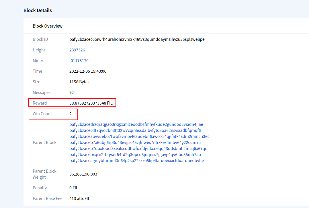 Some blocks win count is 2 , And got double reward, Is it a bug? · Issue #9791 · filecoin ...