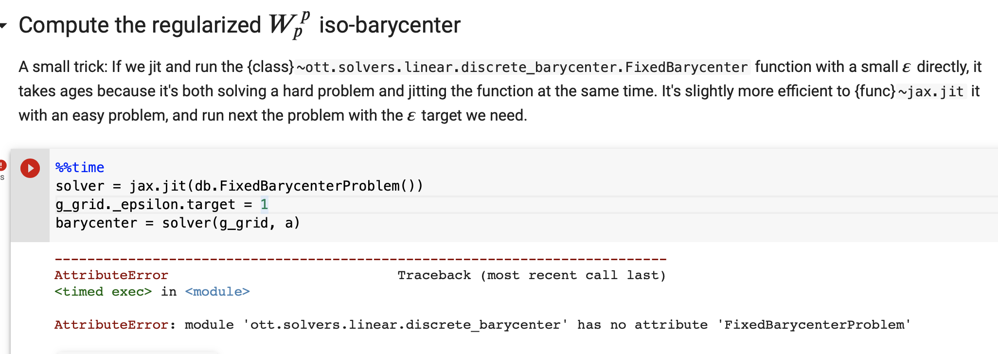 Bug in Sinkhorn Barycenter notebook · Issue #356 · ott-jax/ott · GitHub