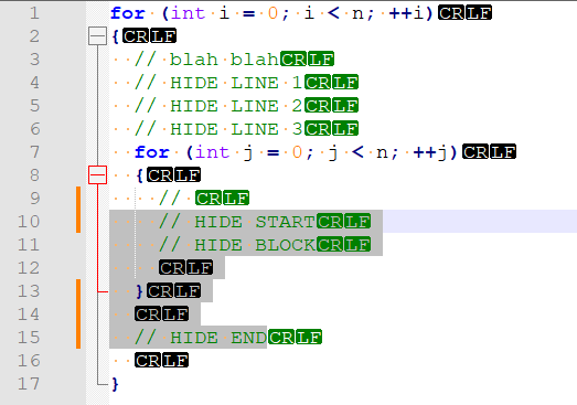 Hidden lines doesn't work with code folding · Issue #13682 · notepad-plus-plus/notepad-plus-plus ...