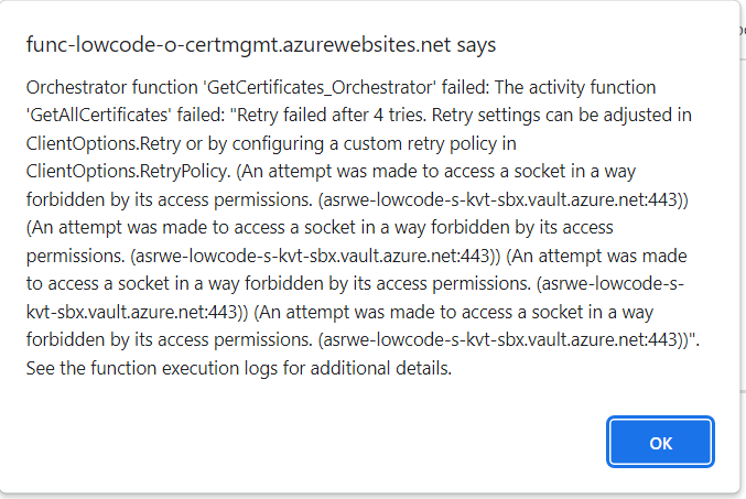 Failed Getallcertificates · Issue 557 · Shibayan Keyvault Acmebot · Github
