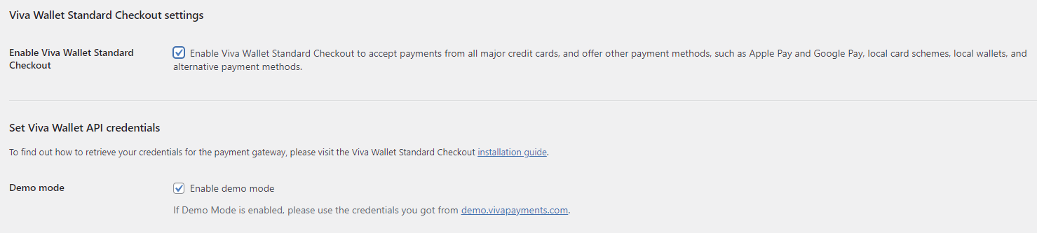 WooCommerce Viva Wallet: Your DEMO credentials are NOT valid. · Issue #2334 · VivaPayments/API ...