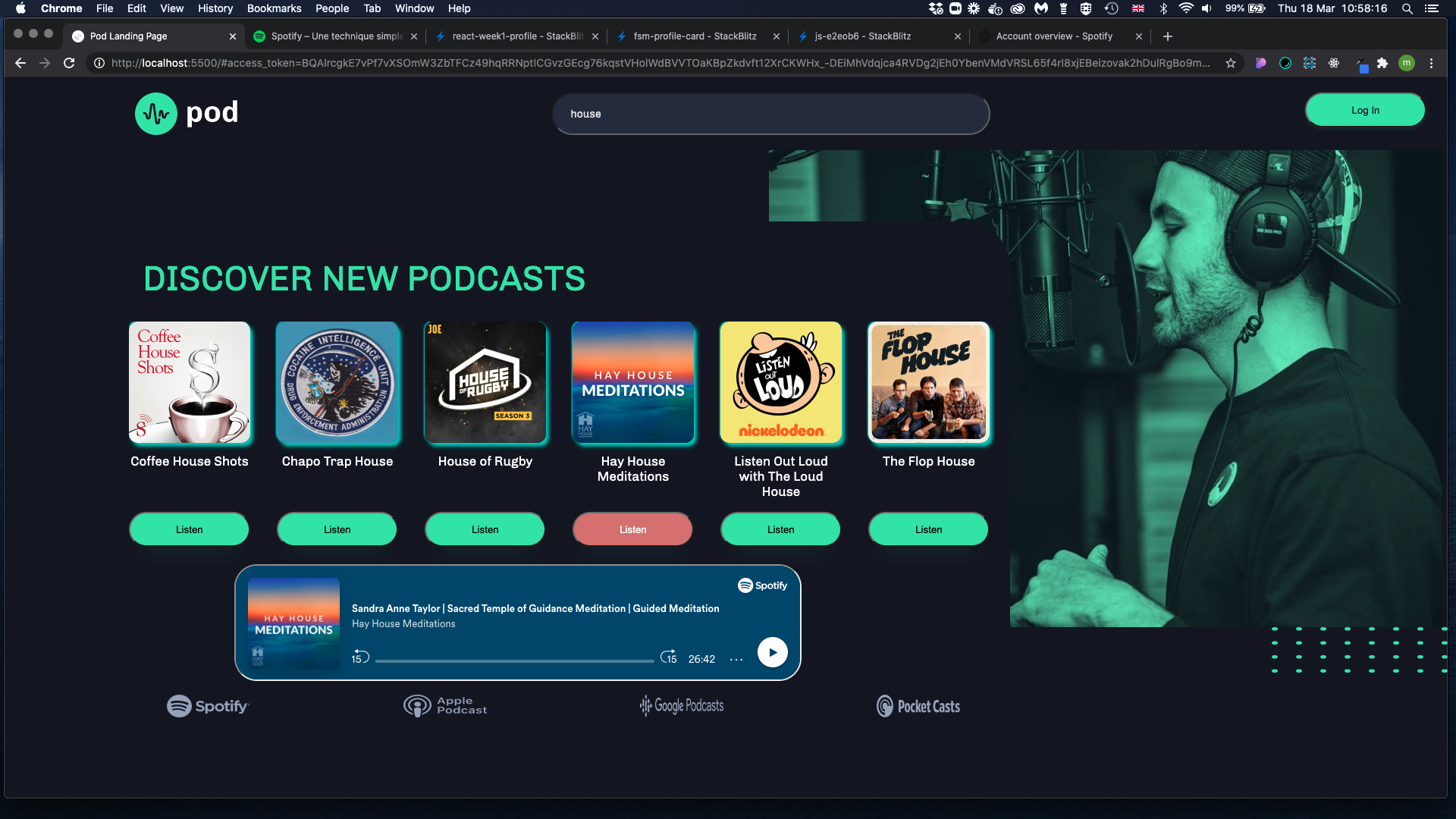 GitHub - marfff/Spotify-Podcast-search-player: Spotify Podcast Player ...