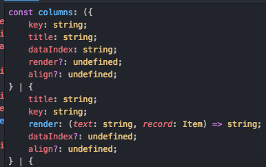 The table columns type error · Issue #13793 · ant-design/ant-design · GitHub
