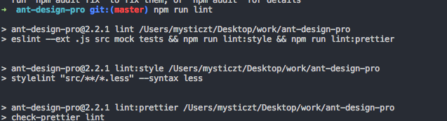 Linter fails on the current master · Issue #3435 · ant-design/ant-design-pro · GitHub