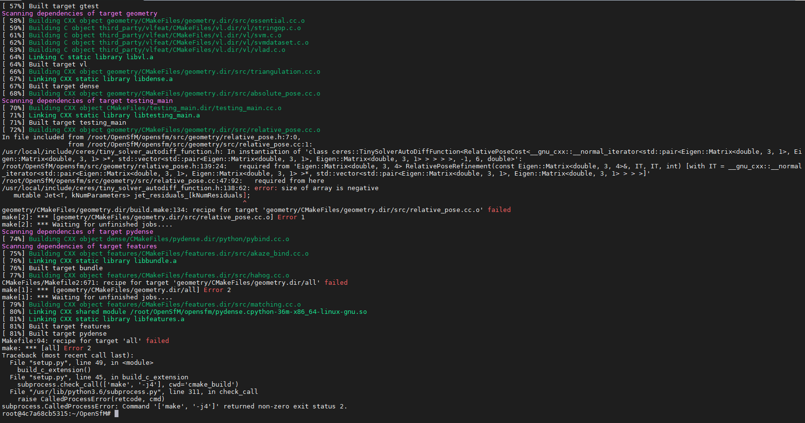 Installation worked at commit id 0cdaf56, but it doesn't work now · Issue #558 · mapillary ...