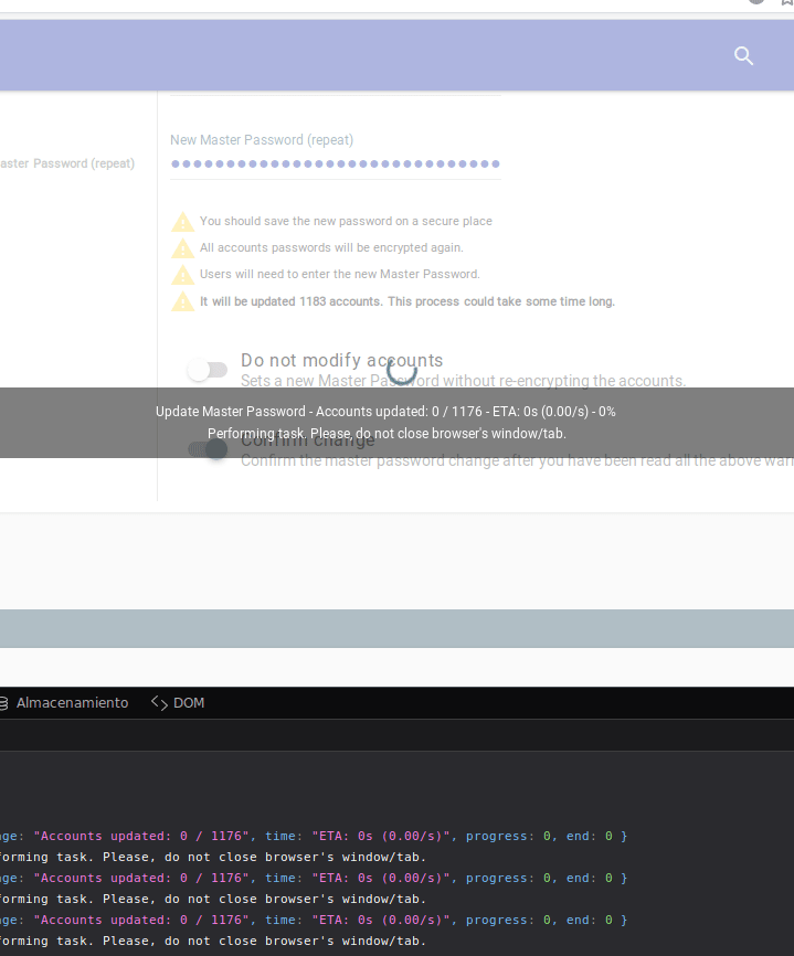 Cannot update master password · Issue #1128 · nuxsmin/sysPass · GitHub