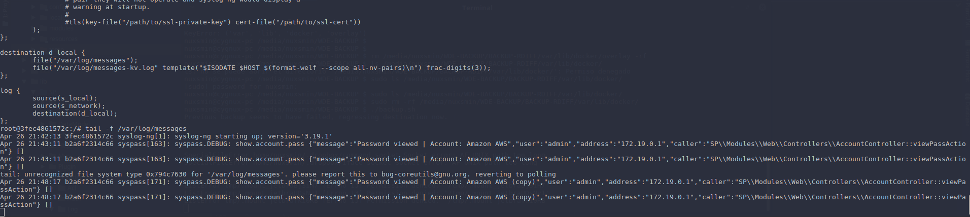 Error Sending Syslogs · Issue #1272 · nuxsmin/sysPass · GitHub