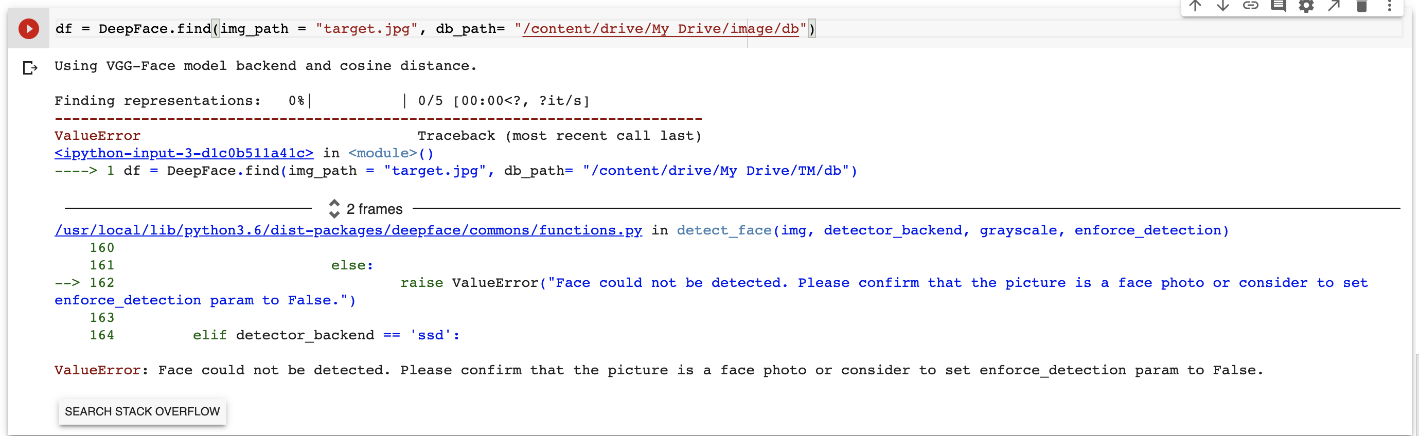 Getting Error Loading Image to DeepFace · Issue #92 · serengil/deepface · GitHub