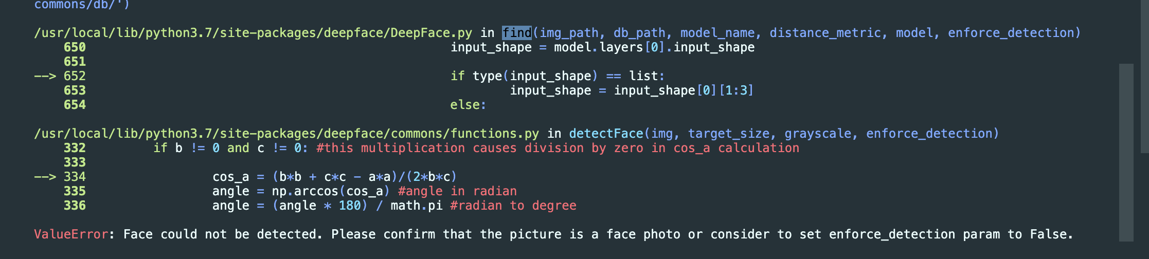 Realtime Stream Issue · Issue 90 · Serengil Deepface · Github