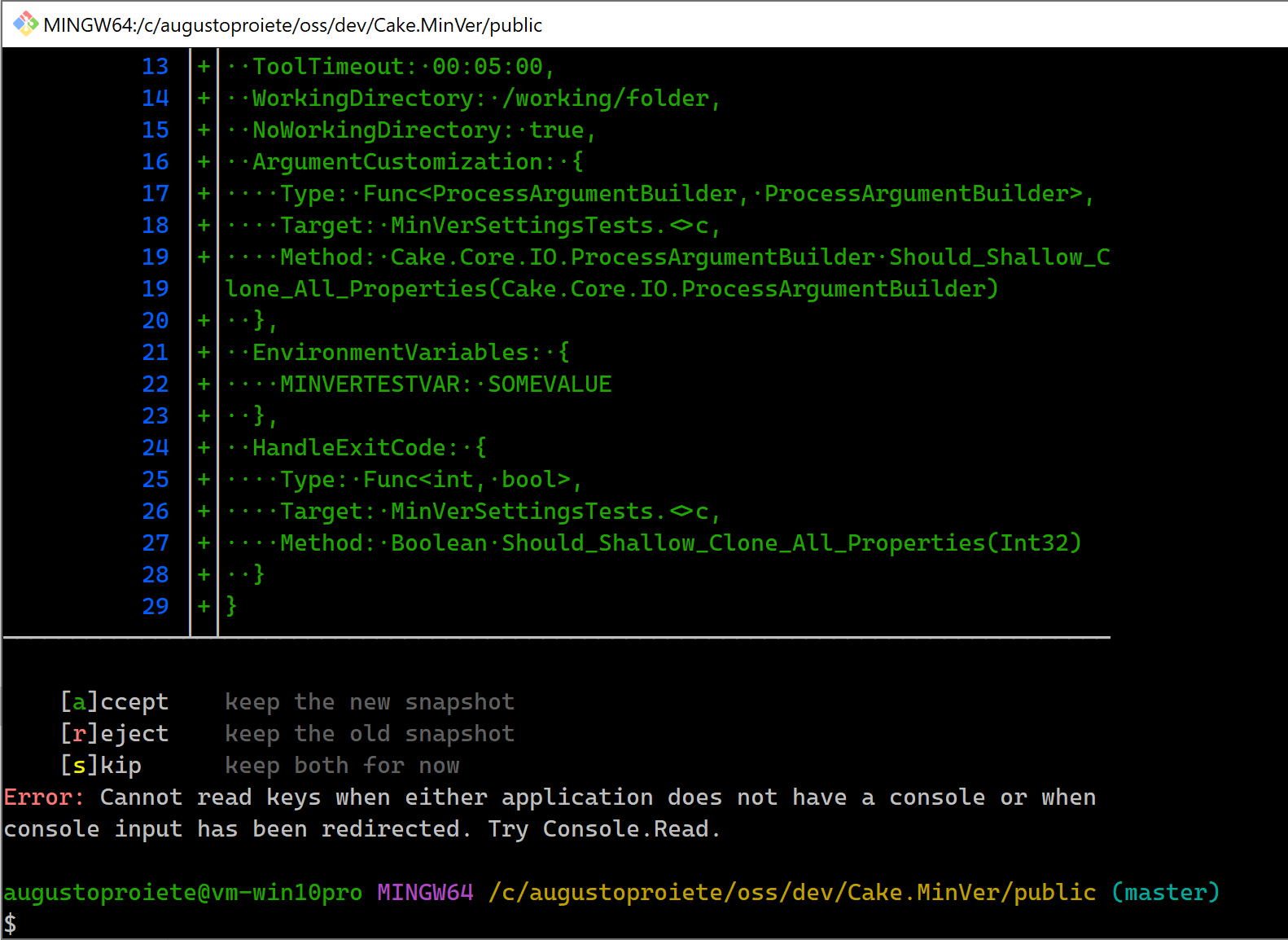 Add Support For Running From The Git Console On Windows Mingw64 · Issue 1 · Verifytests