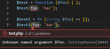 Calling closure with named argument leads to "unknown named argument" error · Issue #2154 ...