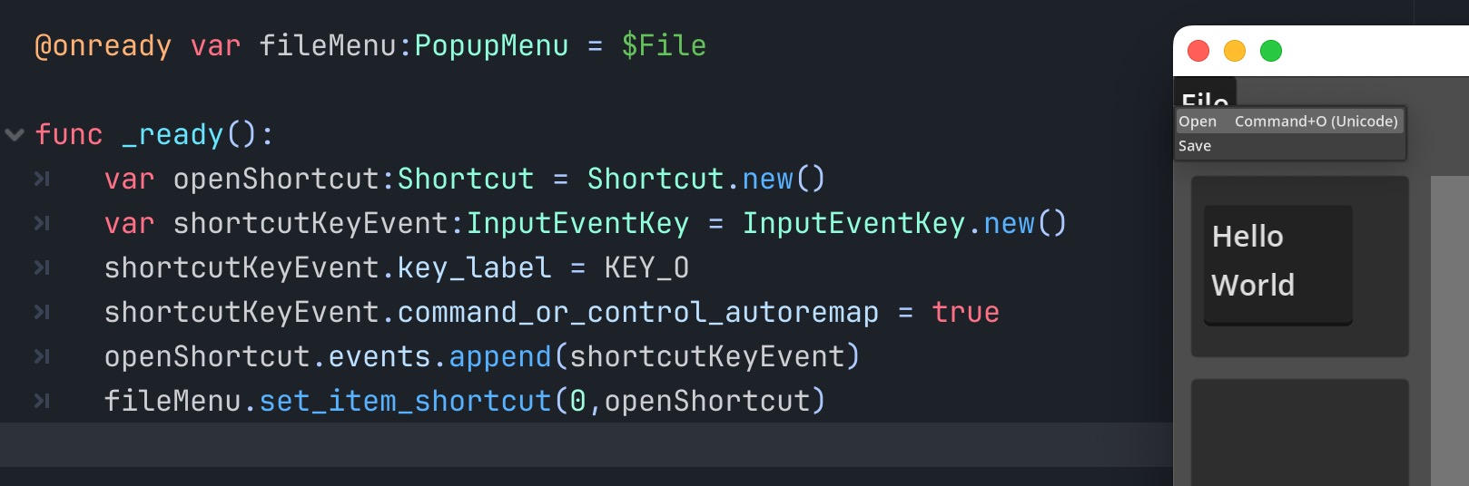 Add shortcut keyboard triggers to PopupMenu items · Issue #7988 · godotengine/godot-proposals ...