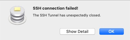 SSH connection fails on change of server fingerprint(?) · Issue #3539 · sequelpro/sequelpro · GitHub