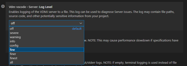 Different log levels · Issue #24 · overturetool/vdm-vscode · GitHub