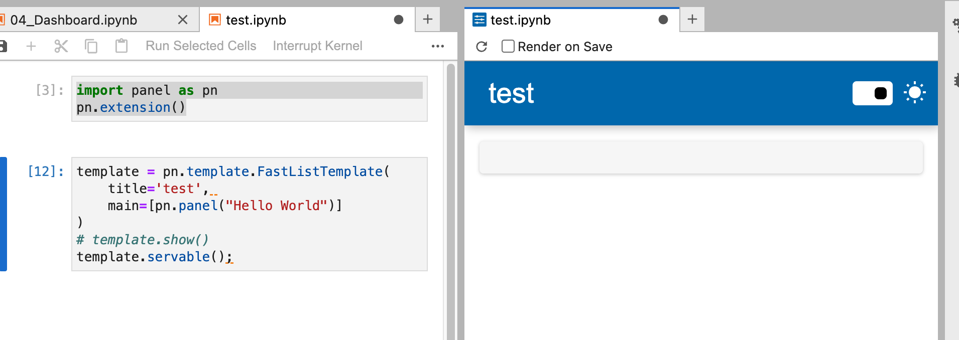 `panel Serve` Does Not Render Anything In Chrome Browser When Template Is Used · Issue 5461