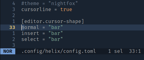 Bar cursor disappears in front of space/newline with cursorline enabled ...