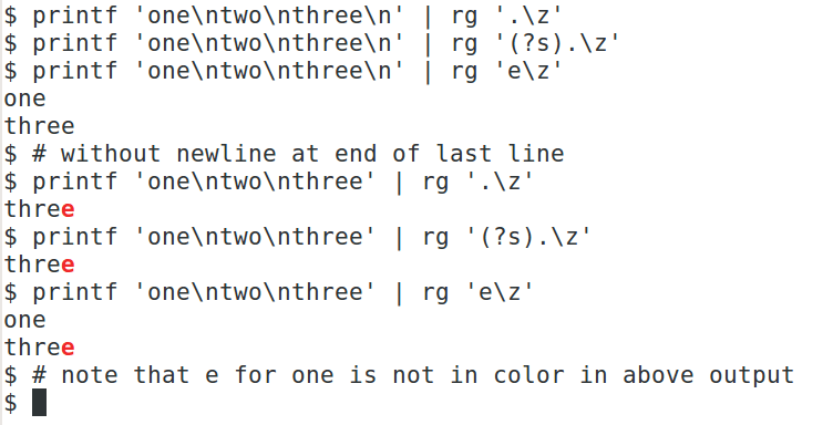Clarification regarding string and line anchors · Issue #1295 · BurntSushi/ripgrep · GitHub