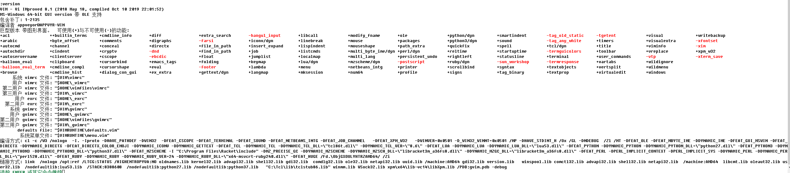 set encoding=utf-8 affects the value of $HOME · Issue #152 · vim/vim-win32-installer · GitHub