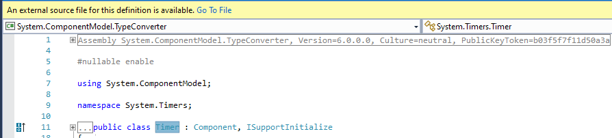 Expected behavior for Go To Definition for metadata references · Issue #24349 · dotnet/roslyn ...