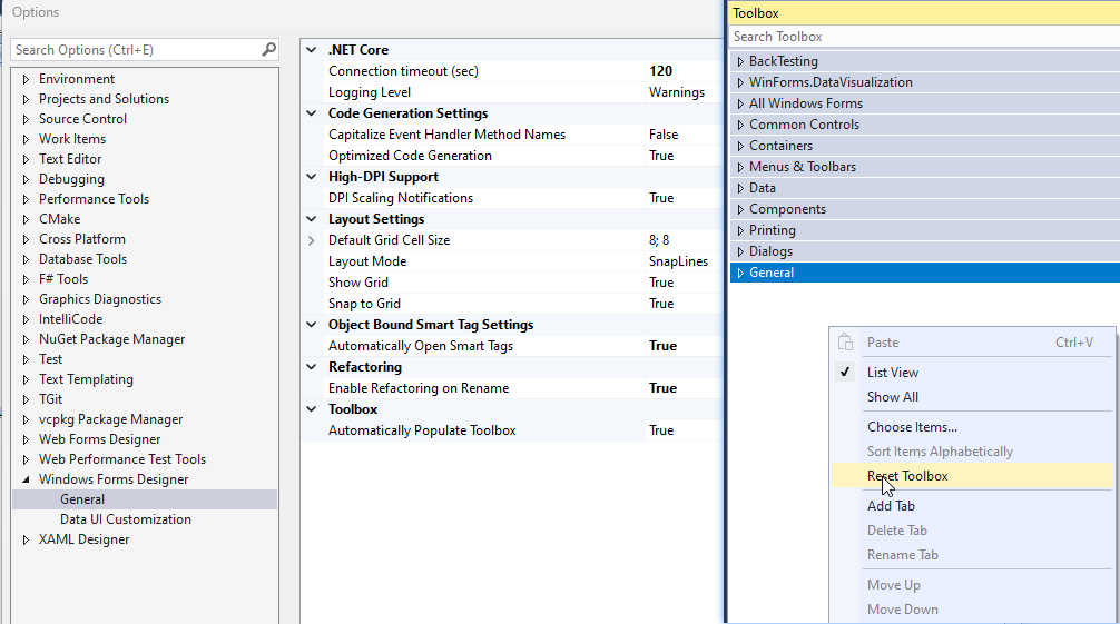 Still Issue With Layouts Missing On Toolbox And Not Rendering On Designer · Issue 8931