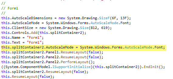 Controls (with Anchor Right) scaling bugs inside splitContainer · Issue #3168 · dotnet/winforms ...