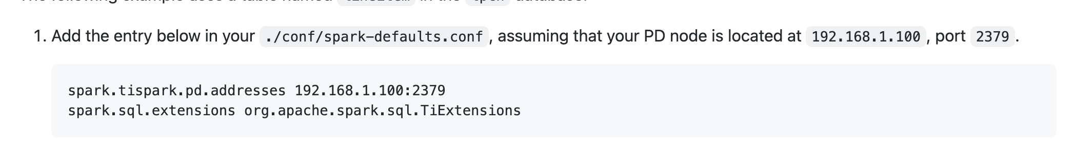 one example that read from TiDB using TiSpark · Issue #2240 · pingcap/tispark · GitHub