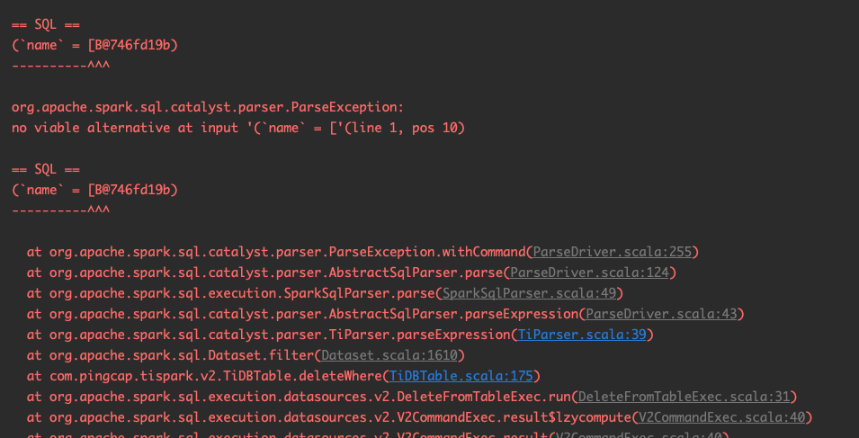 Bug Delete From Condition On Type Binary Or Varbinary Throw Exception · Issue 2458 · Pingcap 7401
