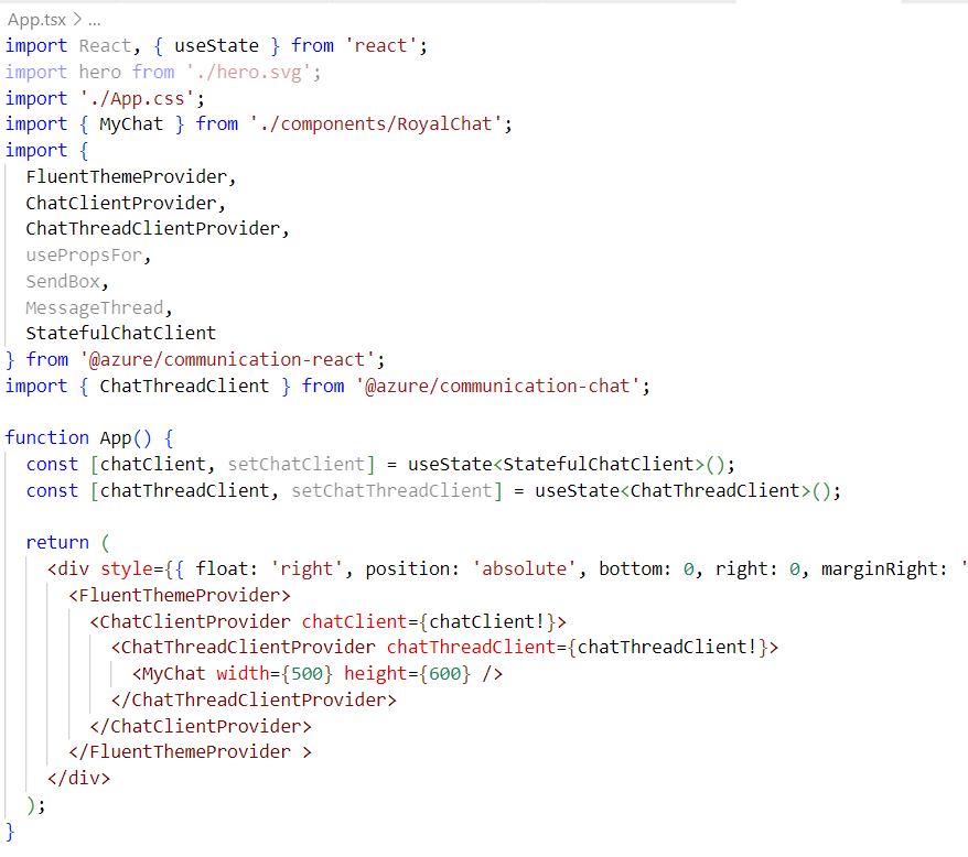 Can't use usePropsFor() in spread operator in app that integrates ...