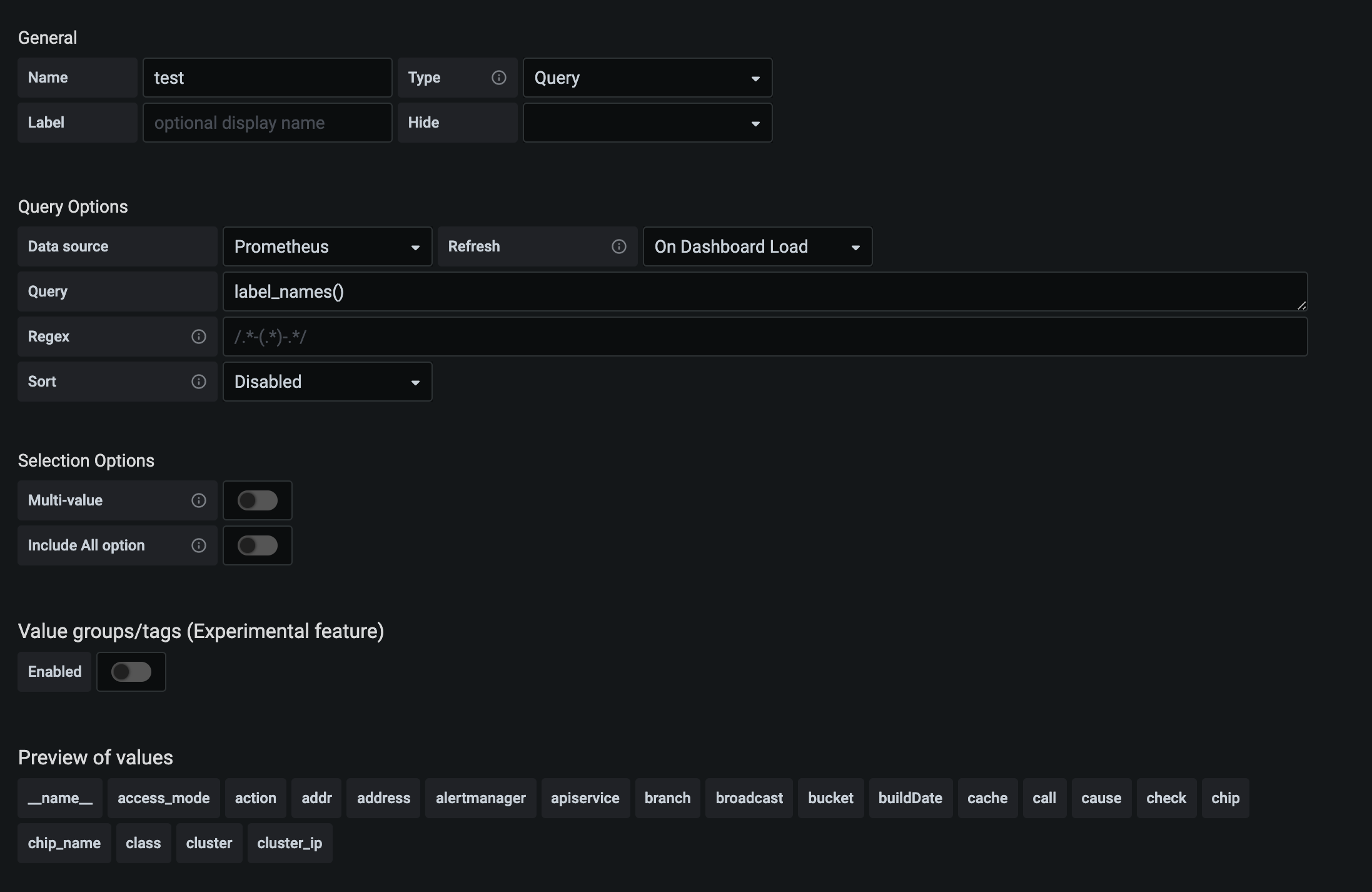Missing label cause lable_value return empty · Issue #29271 · grafana/grafana · GitHub