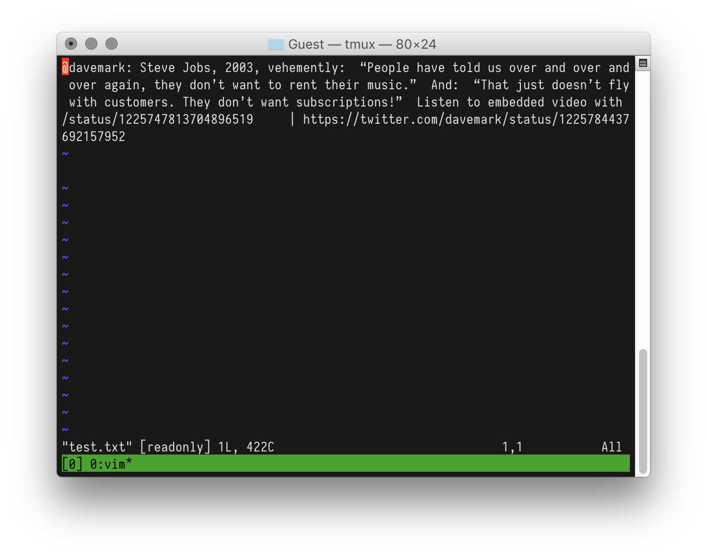 Some Long Lines In Vim Are Wrapping Incorrectly With Tmux 31b · Issue 2223 · Tmuxtmux · Github