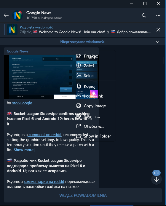 Sidebar/context menu background is transparent · Issue #2584 · UnigramDev/Unigram · GitHub