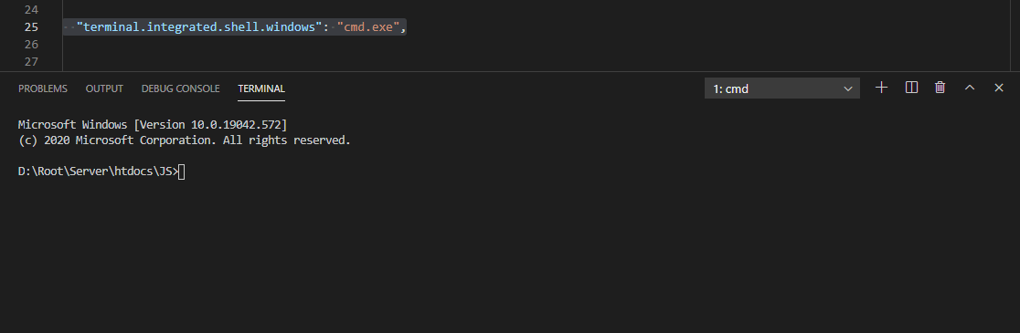 The terminal process "cmd.exe /k" terminated with exit code: 1. · Issue ...