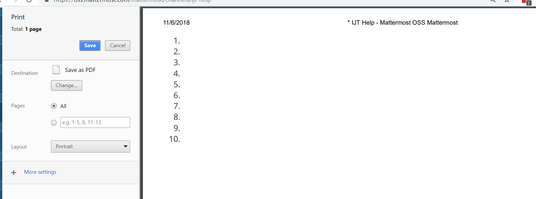 Selecting text in channel and selecting "Print" doesn't work in web app · Issue #9803 ...
