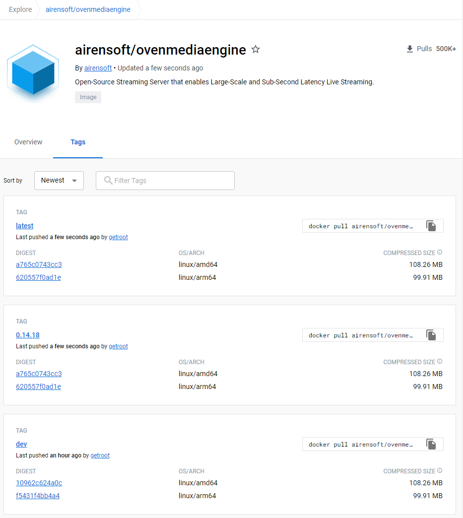 Pushing docker image for ARM64 · Issue #988 · AirenSoft/OvenMediaEngine · GitHub