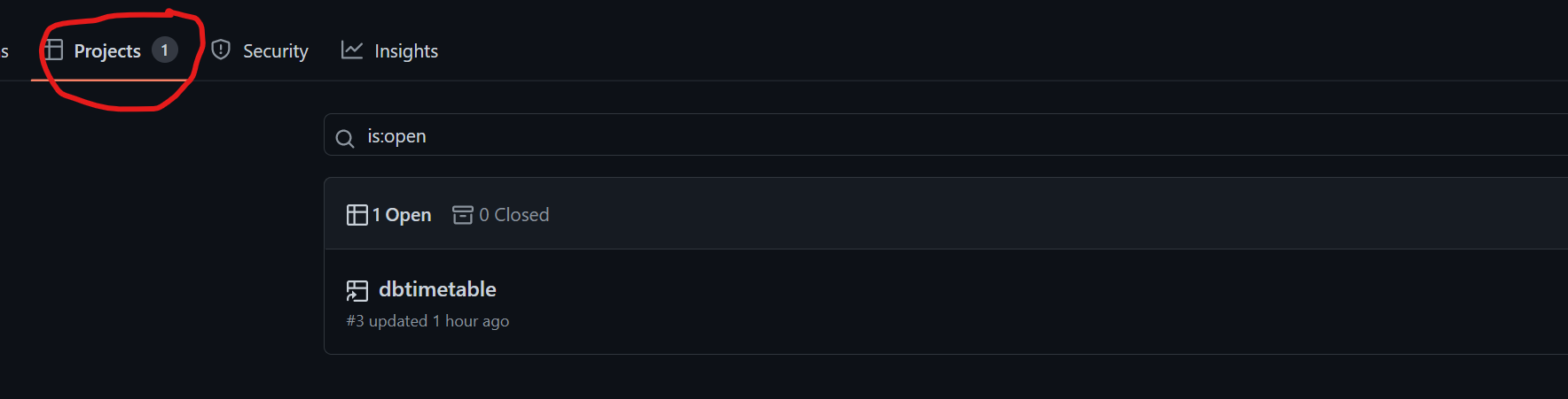 Number of projects is not displayed correctly in the repo menu header ...