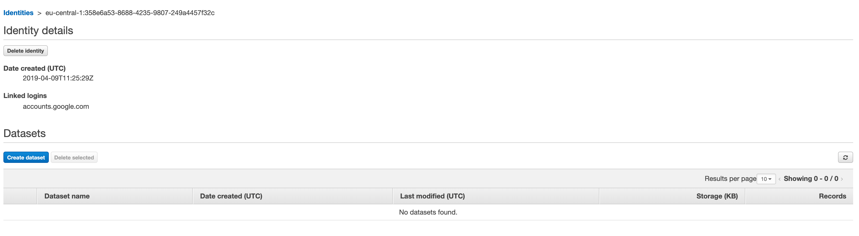 Federated Identities - User Data Missing (Dataset not found) · Issue #3048 · aws-amplify/amplify ...